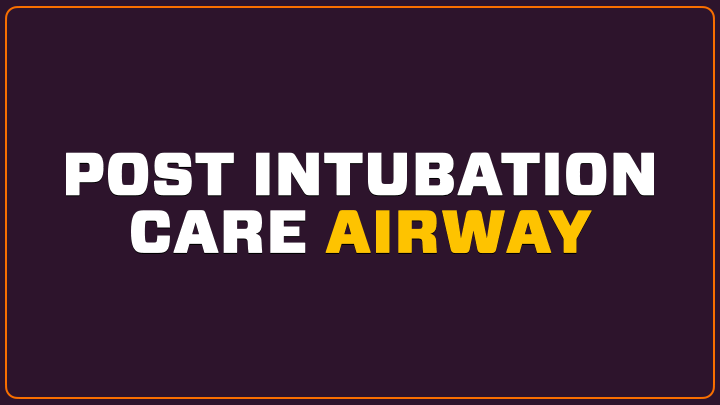 Post-Intubation Care – The Protected Airway Collaborative