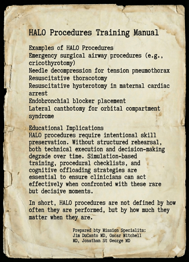 A Definition of HALO – The Protected Airway Collaborative